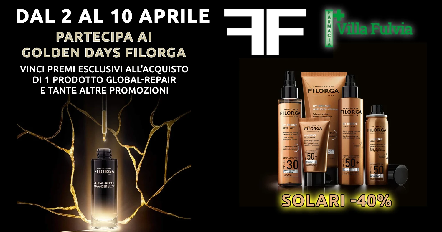 Dal 2 al 10 Aprile GOLDEN DAYS FILORGA